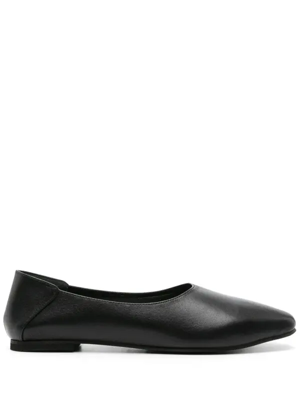 Manu Atelier Leather Ballerina Shoes
