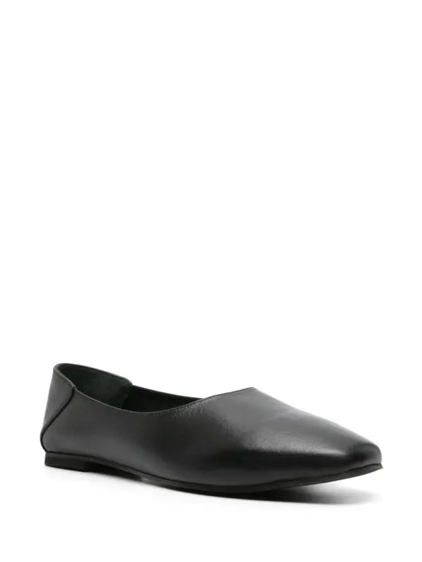 Manu Atelier Leather Ballerina Shoes