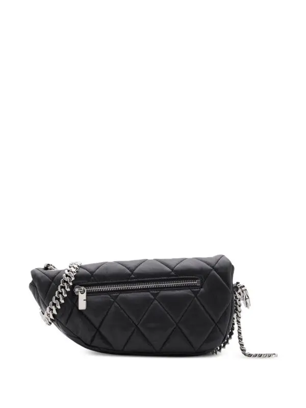 Burberry Shield Lock Leather Shoulder Bag - Black