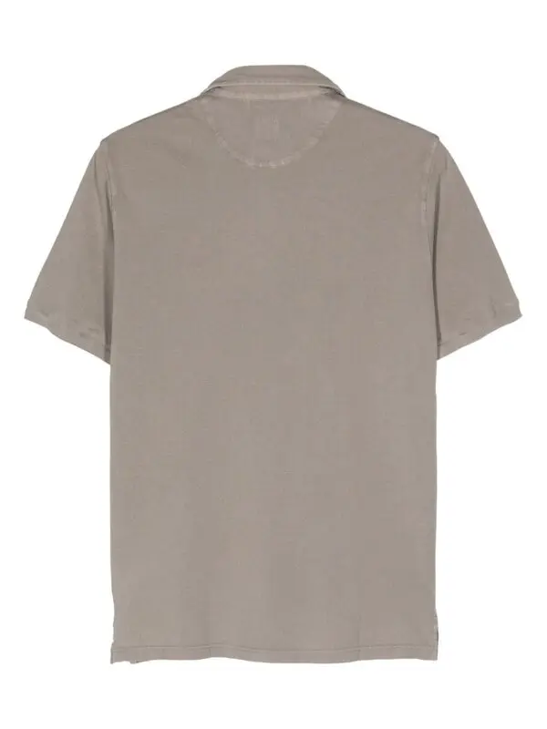 Fedeli Piqué Cotton Polo Shirt - Grey