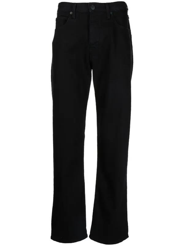 Emporio Armani Straight-leg Denim Jeans - Black