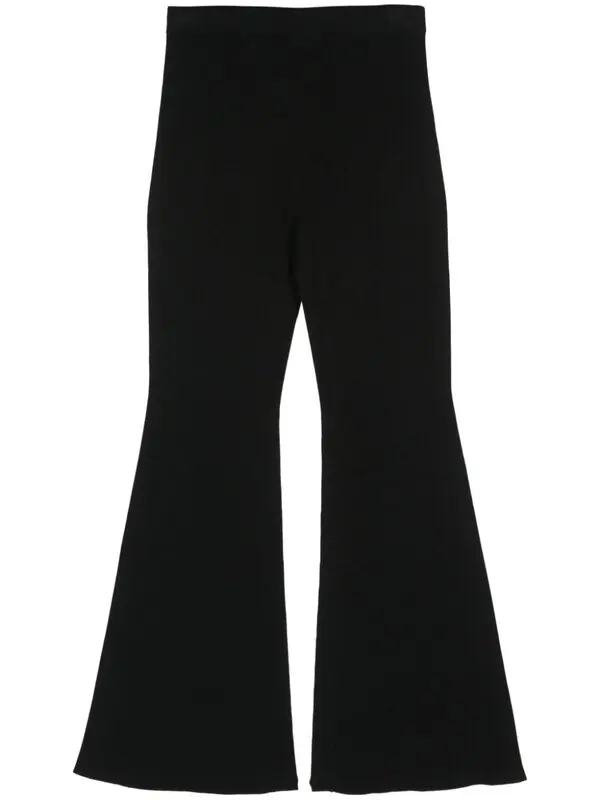Michael Kors Ribbed-knit Flared Trousers
