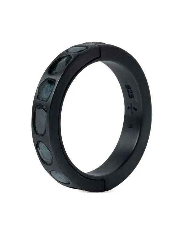 PARTS OF FOUR Sistema Blue-diamond Ring - Silver
