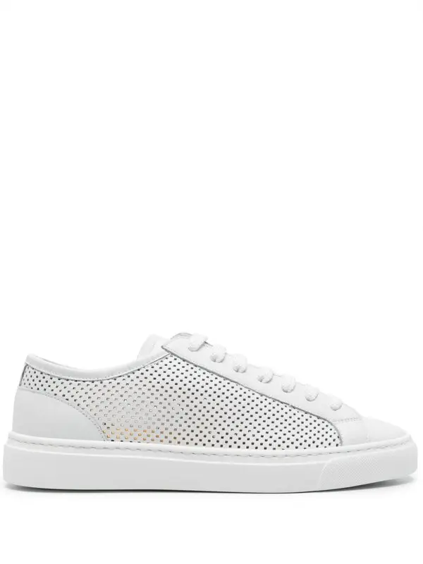 DOUCAL'S Perforated Leather Sneakers