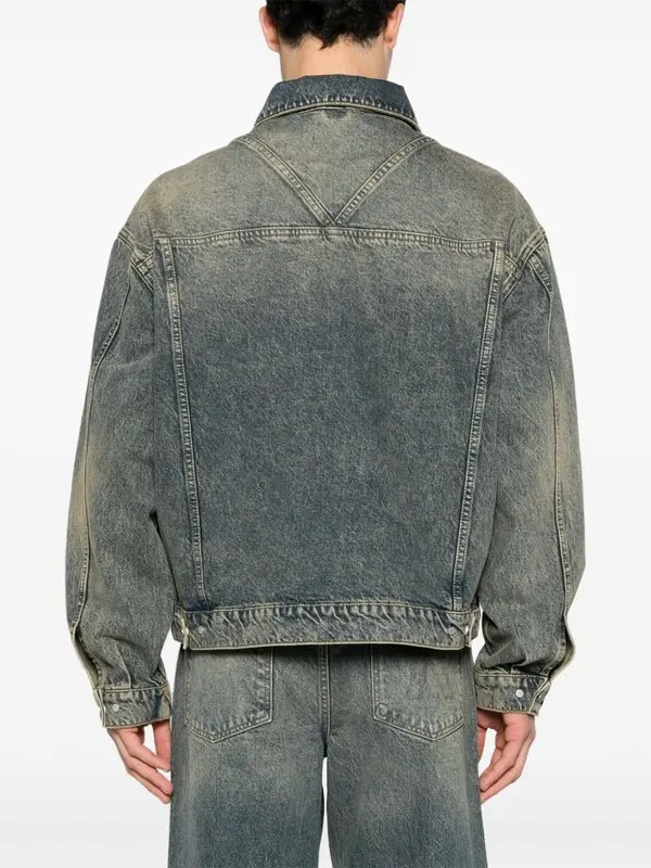 REPRESENT R4 Washed-denim Jacket - Blue