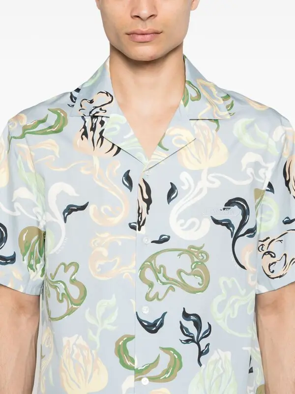 LANVIN Abstract-print Cotton Shirt