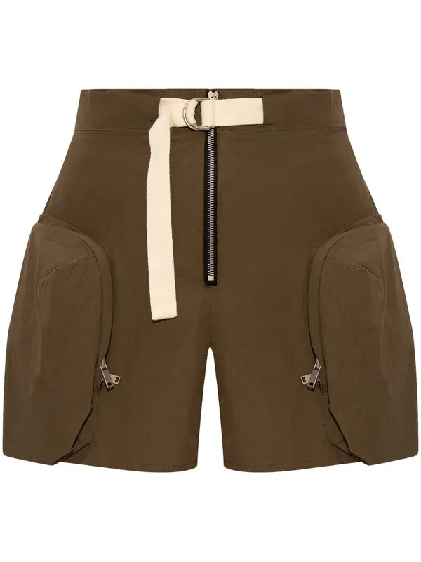 JIL SANDER Zip-pockets Cotton Shorts