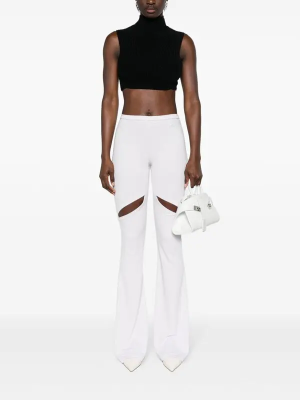 COURREGES Ellipse Mid-rise Bootcut Trousers
