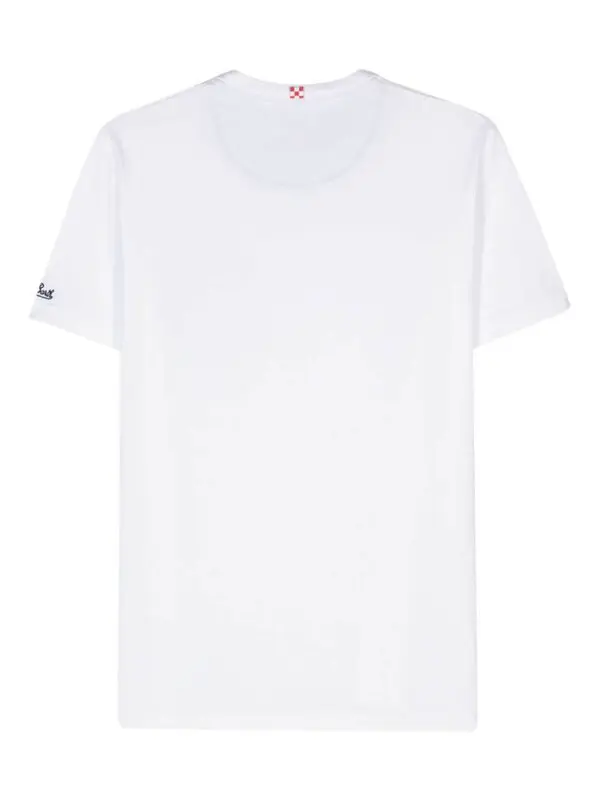 MC2 SAINT BARTH Blanche Contrast-pocket T-shirt