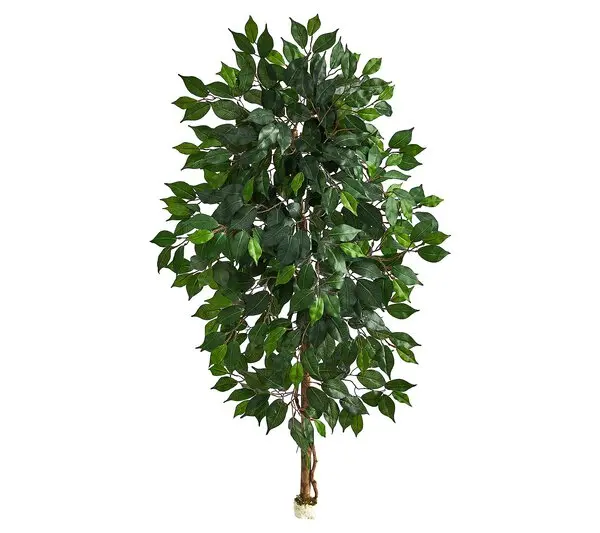 NEARLY NATURAL 4' Single Ficus Artificial Tree O Pot - One-color