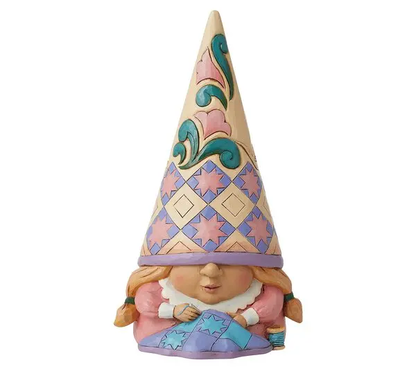 JIM SHORE Heartwood Creek Sewing Gnome - One-color
