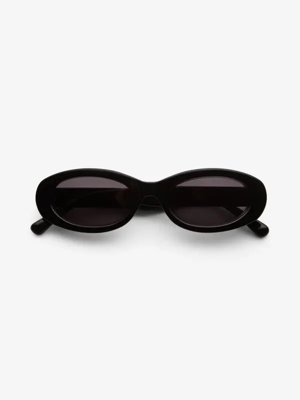 HOUSE OF DAGMAR Wide Oval Sunglasses - Black