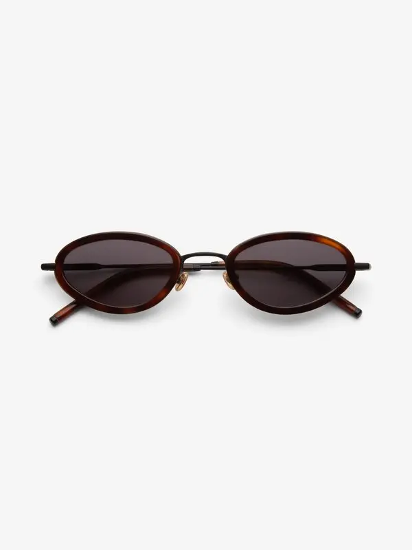 HOUSE OF DAGMAR Oval Frame Sunglasses - Havana