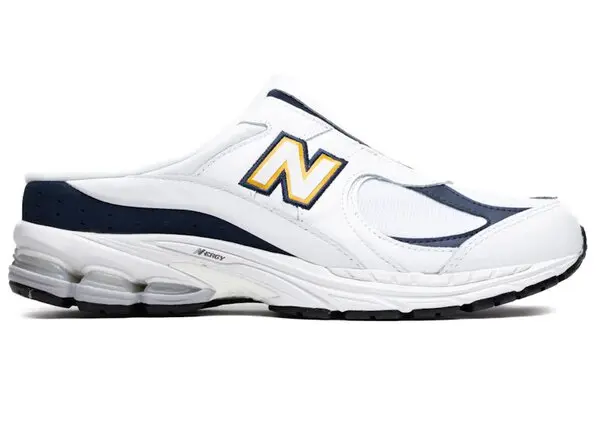 NEW BALANCE 2002r Mule - White/navy Blue