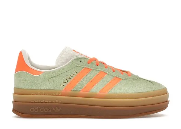 Adidas Gazelle Bold Sneakers - Semi Green Spark/screaming Orange/core White