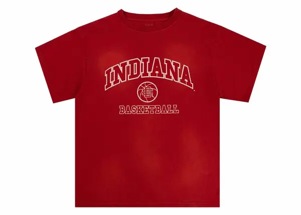 ERIC EMANUEL Ee College Indiana Tee Shirt - Washed Red