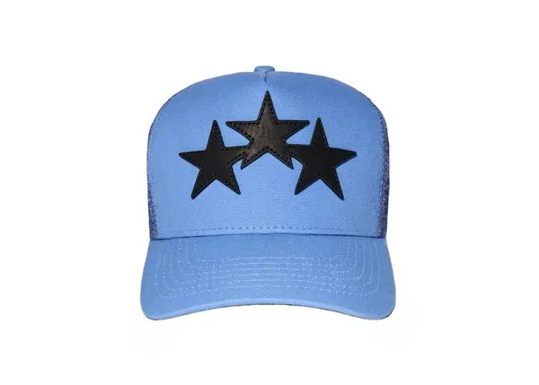 Amiri Three Star Trucker Cap - Carolina Blue