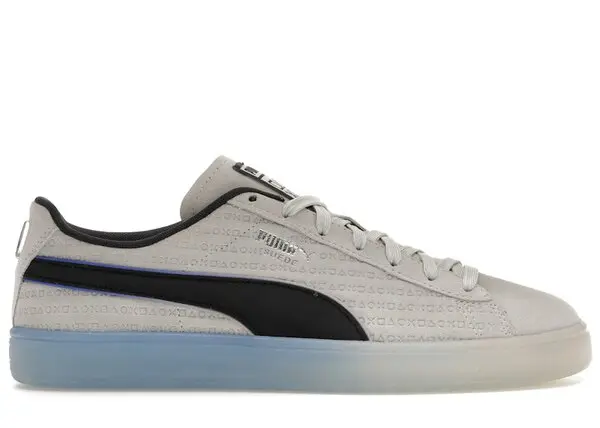 PUMA Suede Lace Up Sneakers - Glacial Grey/new Navy