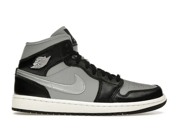 JORDAN 1 Mid Se Sneakers - Black/metallic Silver/light Smoke Grey