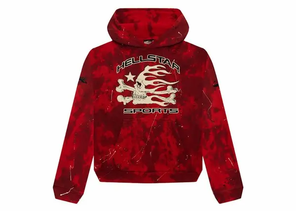 HELLSTAR Sports Tie-dye Skull Hoodie