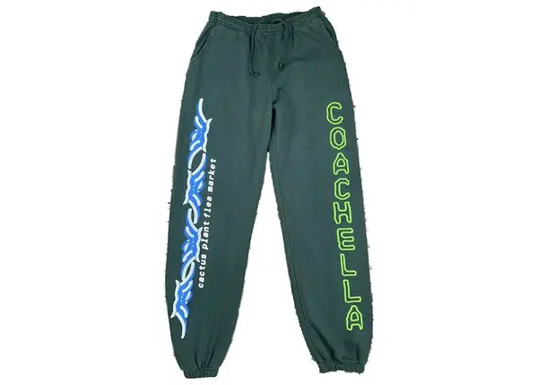CACTUS PLANT FLEA MARKET Coachella Weekend 2 Sweatpants - Green