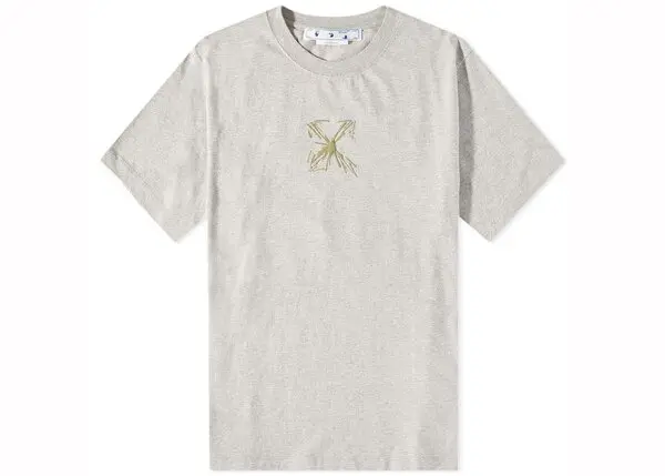 Off-White Splash Arrow Slim Short Sleeve Tee Shirt