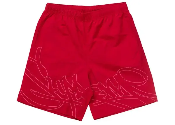 Supreme Tag Water Short - Red
