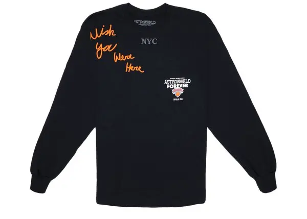 TRAVIS SCOTT Msg Knicks Long Sleeve Tee Shirt
