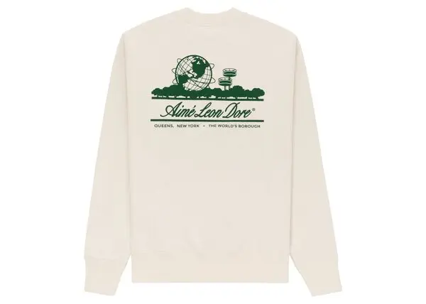 Aimé Leon Dore Unisphere Crewneck Sweatshirt - Cream