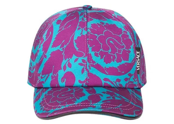 Versace Barocco Silhouette Baseball Cap - Blue/purple