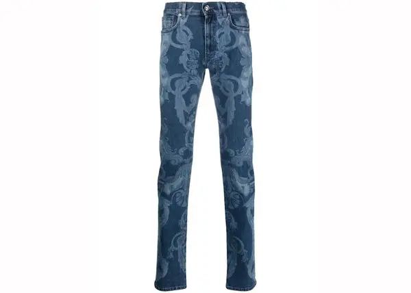 Versace Baroque Print Skinny Jeans