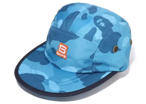 A BATHING APE Honeycomb Camo Jet Cap - Blue