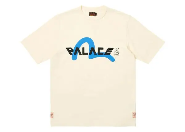PALACE X Evisu Logo T-shirt - White