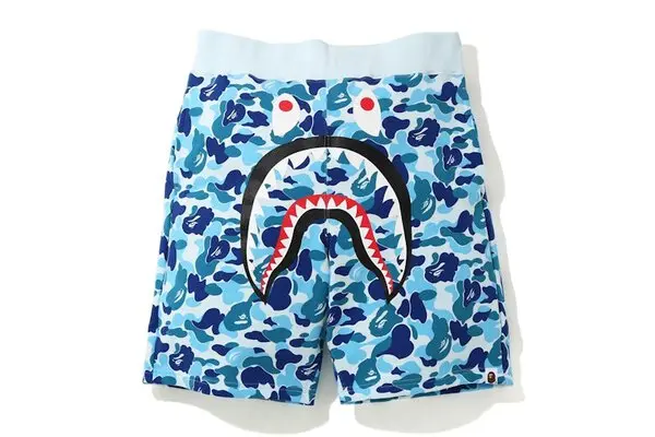 BAPE Abc Camo Shark Sweatshorts - Blue
