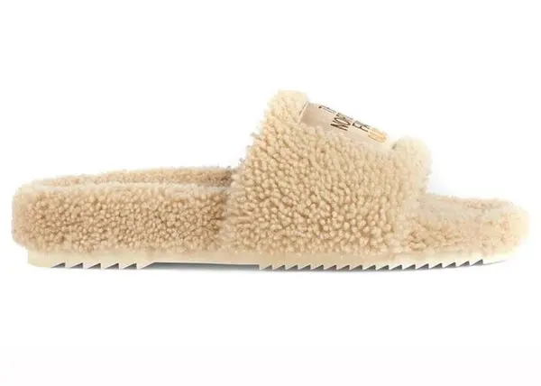 Gucci X The North Face Merino Wool Slides - Beige