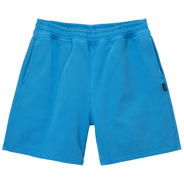 StüSsy Pigment Dyed Fleece Short - Blue | Editorialist