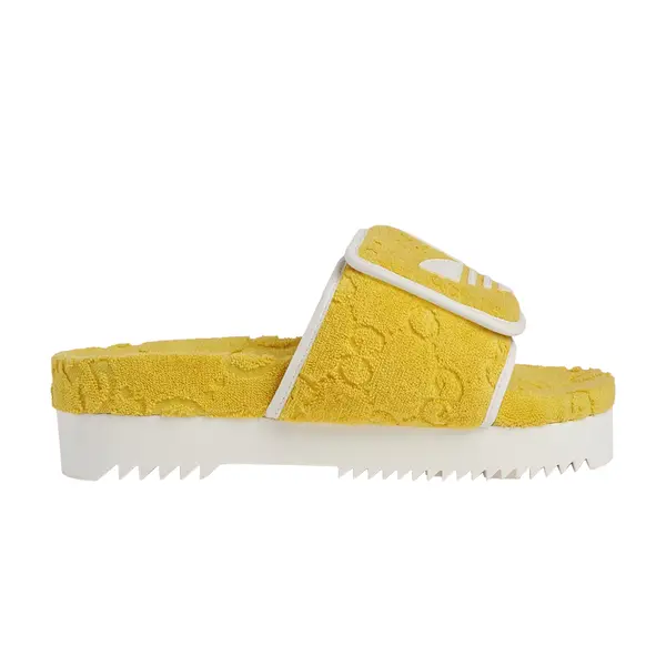 Gucci Adidas X Gg Platform Sandal - Yellow