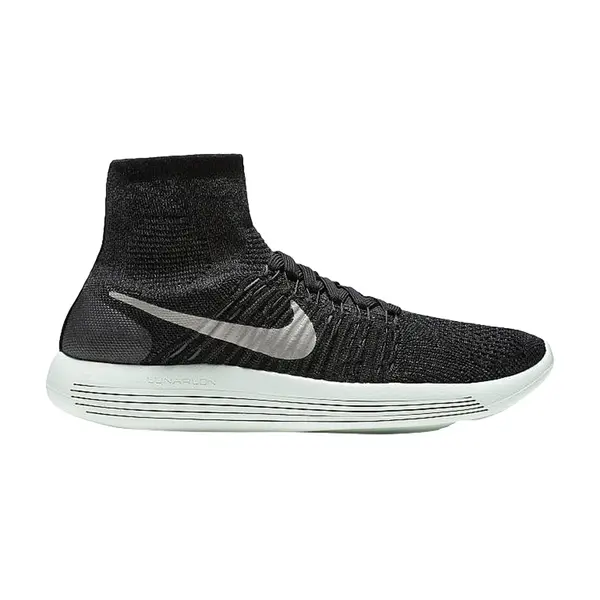 Nike Lunarepic Flyknit Lb Metallic Sneakers - Black