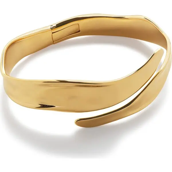 Monica Vinader The Wave Cuff Bracelet - 18ct Gold Vermeil