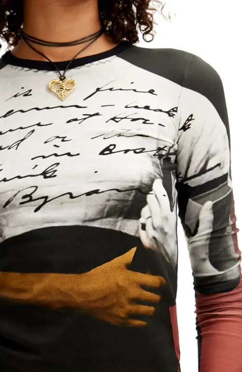 Desigual Graphic Long-sleeve T-shirt