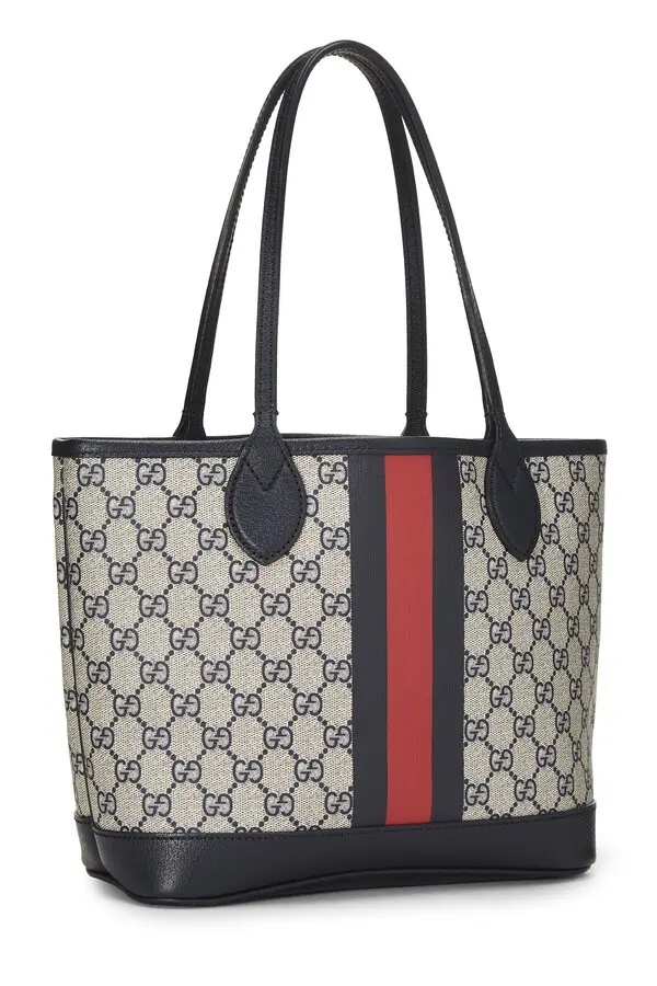 Gucci Gg Supreme Canvas Ophidia Tote - Blue