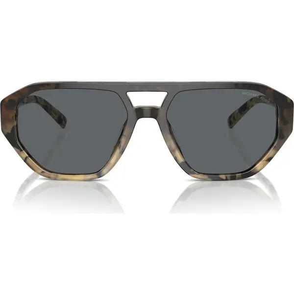 Michael Kors Zurich Aviator Sunglasses - Black Grey