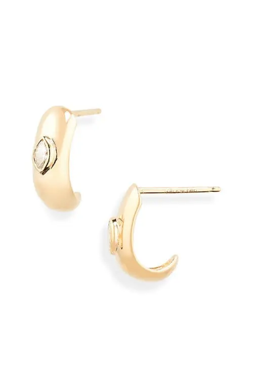 DANA REBECCA DESIGNS Alexa Jordyn Diamond Hoop Earrings - Yellow Gold/diamond