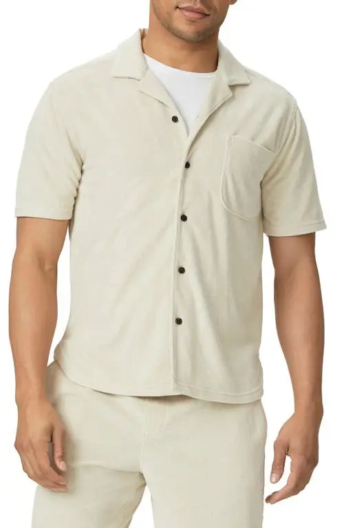 Paige Colvin Terry Cloth Camp Shirt - Macadamia