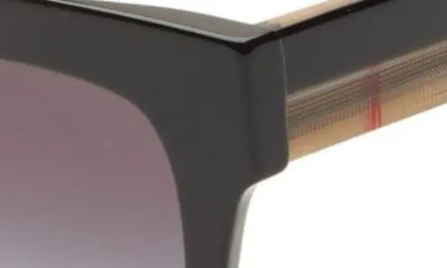 Burberry 49mm Cat Eye Sunglasses - Black/grey Gradient