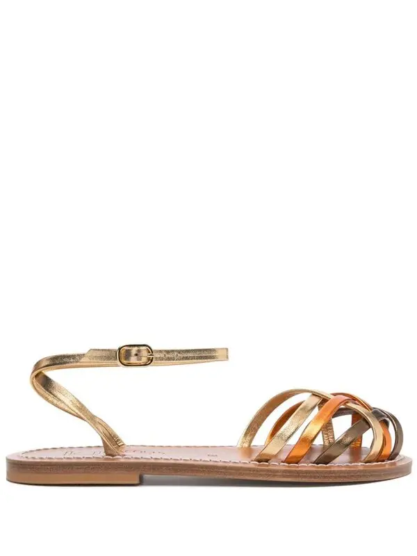 K.JACQUES Demetria Metallic Sandals - Grey