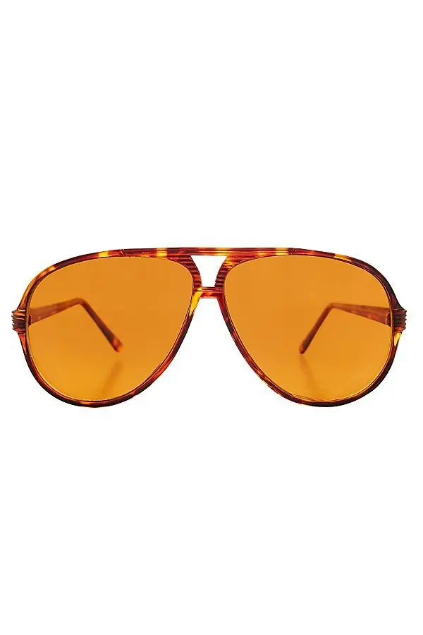 SUNGLASS MUSEUM Vintage Tuner Sunglasses Selected By - Brown Motif