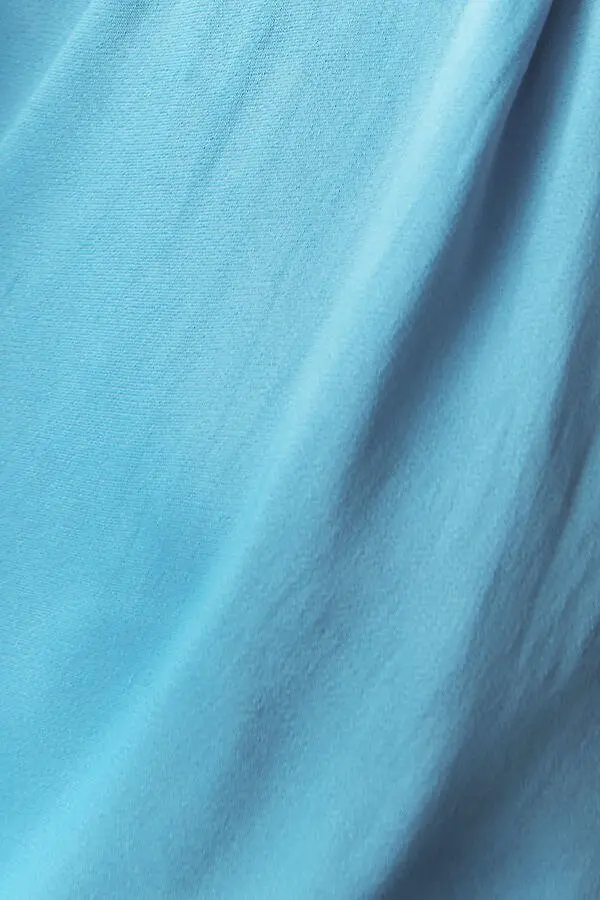 Bhldn Nicoletta One-Shoulder Scarf Satin Midi Dress In Blue - 50% Off |  Editorialist