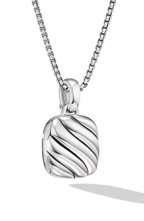 David Yurman Sculpted Cable Square Locket