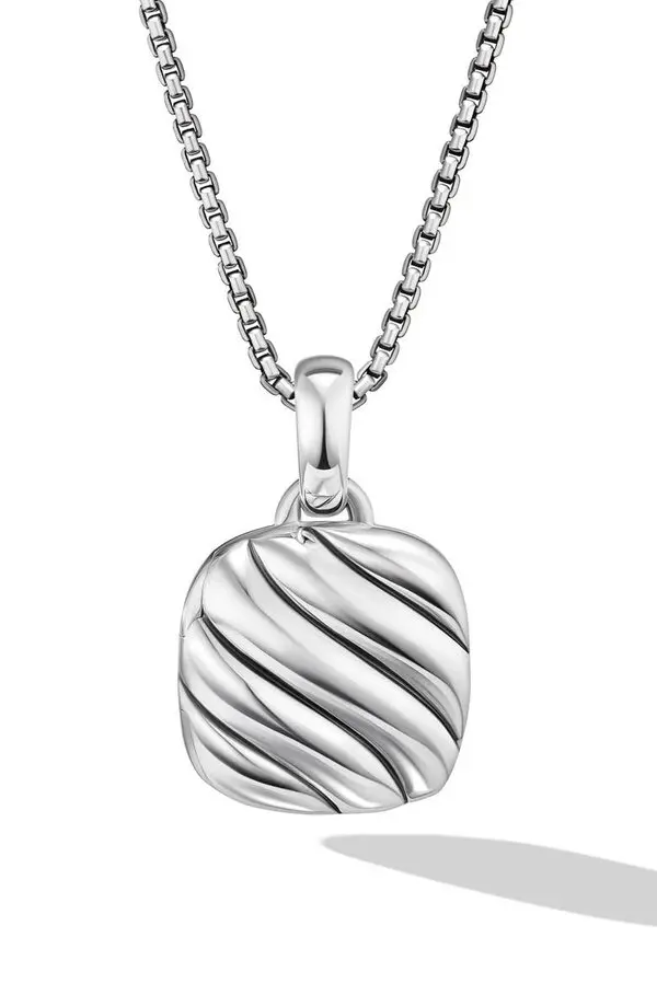 David Yurman Sculpted Cable Square Locket